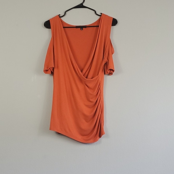 Green Envelope | Tops | Green Envelope Orange Top Size L | Poshmark